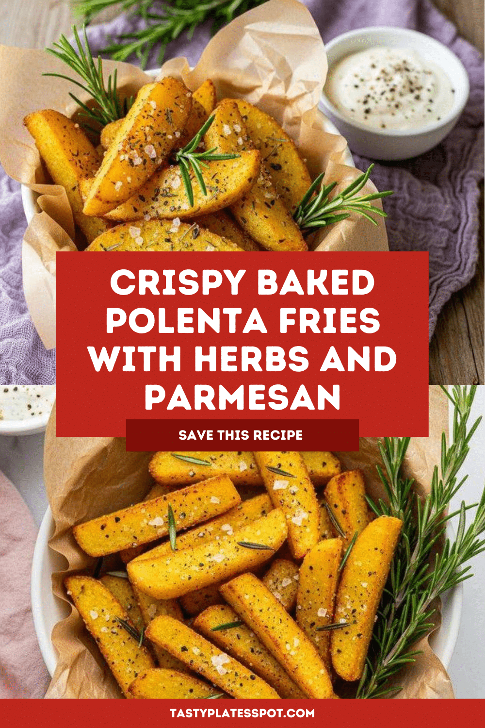 Crispy Baked Polenta Fries - Healthy, Herb-Flavored Snack